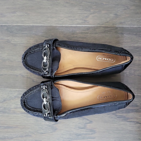 Coach | Shoes | Coach Black Moccasins Loafers | Poshmark